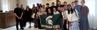 Michigan State University Sports Journalism visits the Dicastery